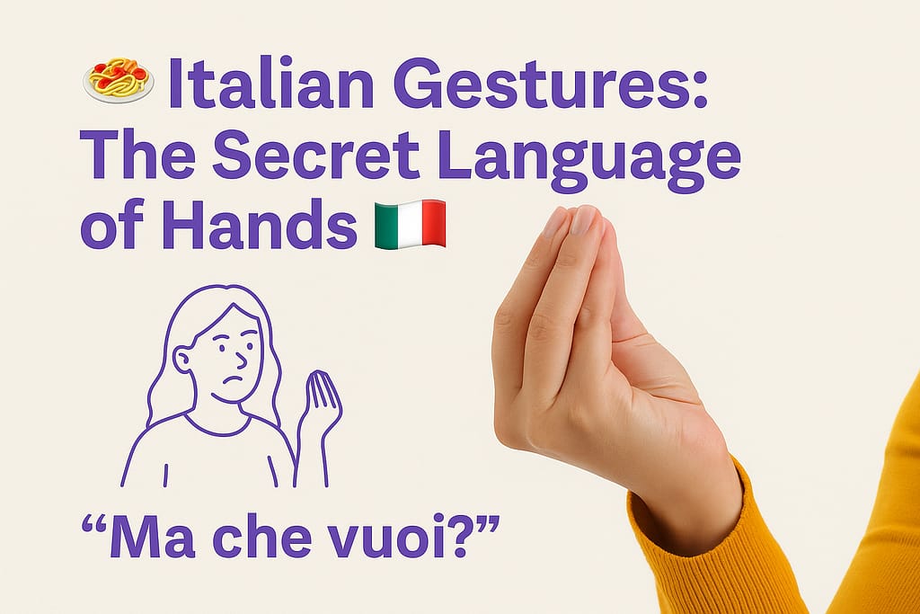 Gesti italiani: il linguaggio segreto delle mani - Il Centro